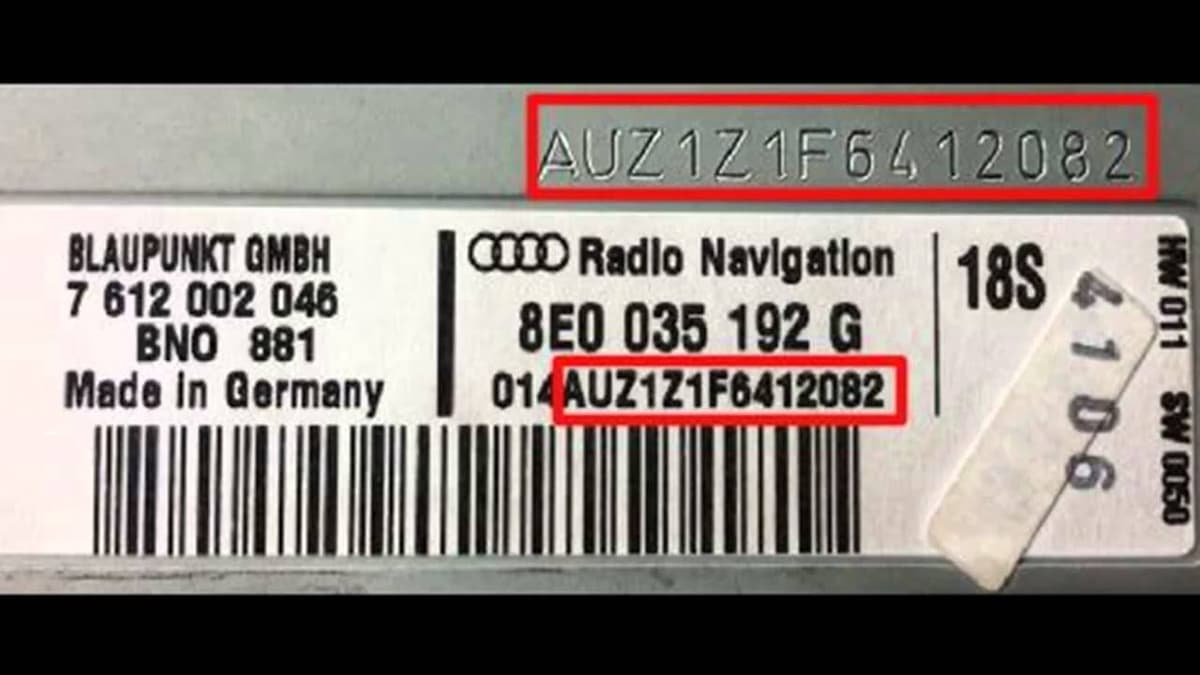 Retrieve Your Audi Radio Code Online - 24/7 | radiocodes.co