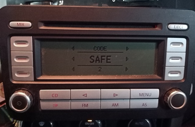 Where to find the Volkswagen radio code?